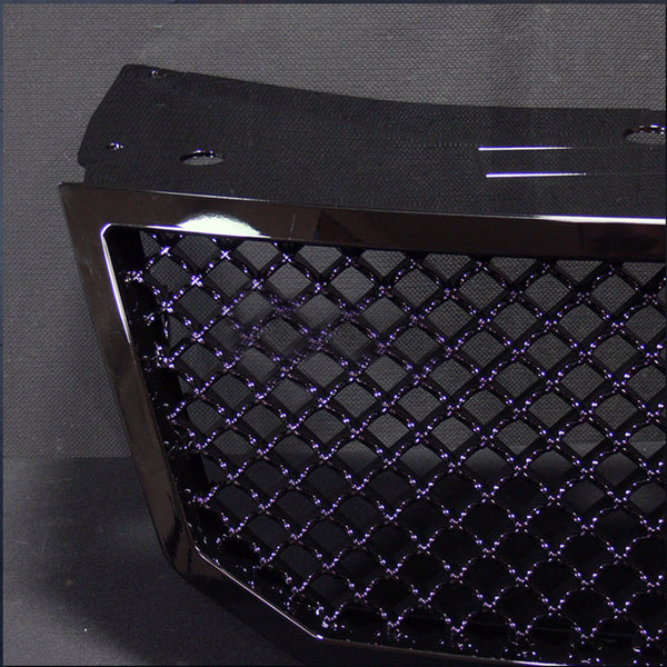 Glossy Black Mesh Style Front Grill Cover for 2008-2010 Dodge Avenger ...